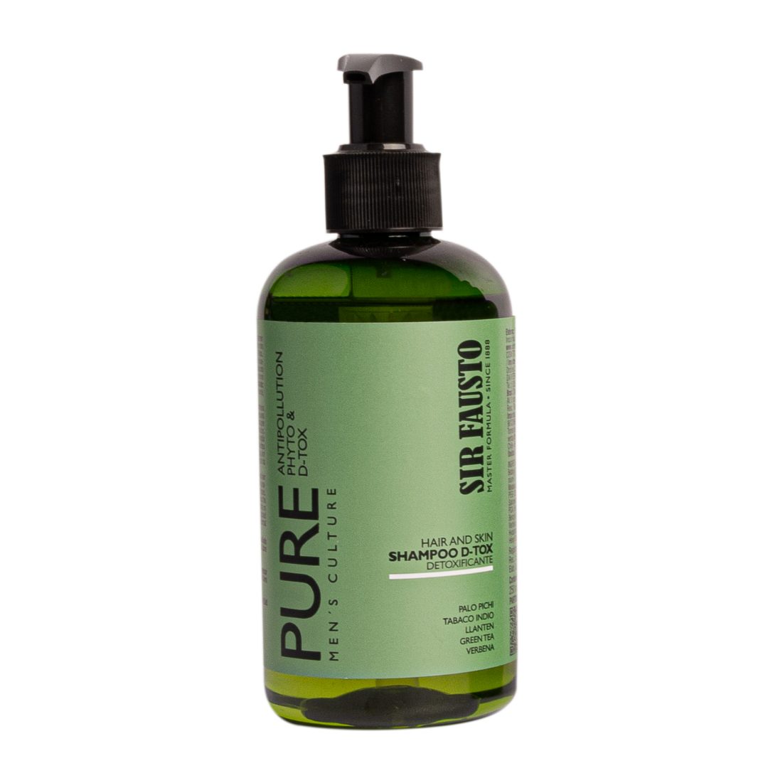 Shampoo D-Tox de Sir Fausto - 250ml: Limpieza Profunda y Desintoxicaci ...
